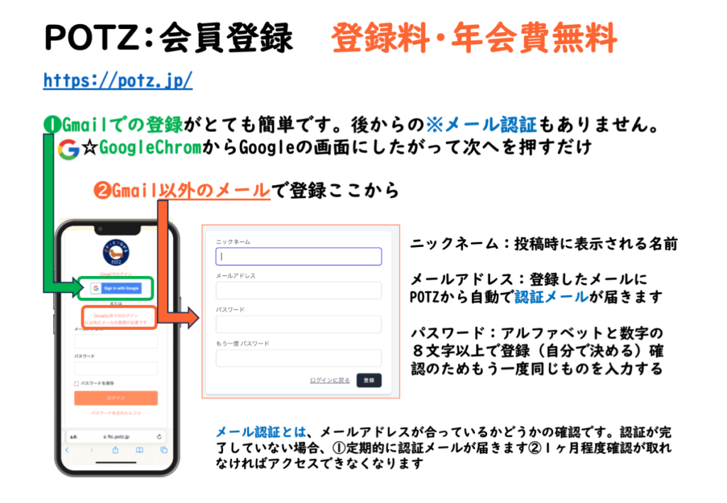 ポチっとつながるPOTZ | POTZ